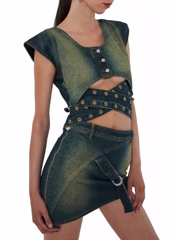 Gage Denim Cross Set – Couture Denims